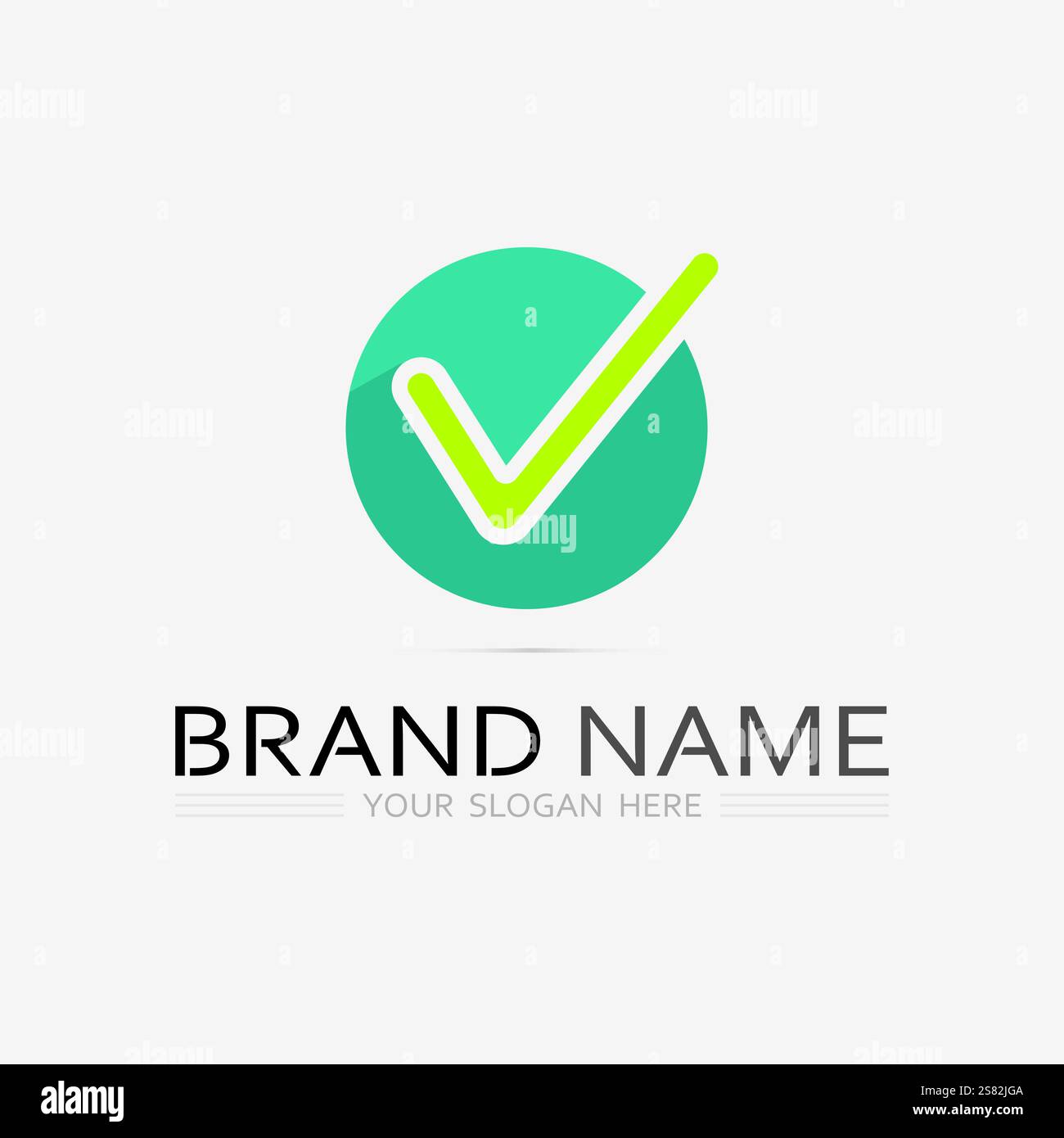 check mark logo icon and symbol checklist design vector Stock Vector ...