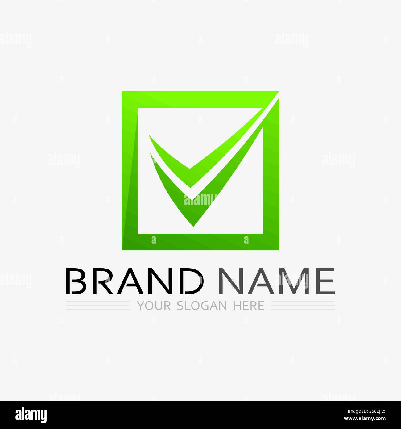 check mark and checklist design icon symbol and logo Stock Vector Image ...