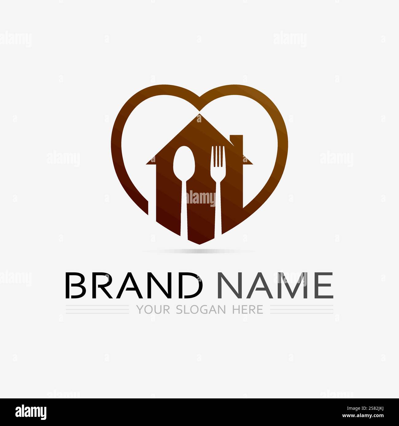 KITCHEN AND CHEF LOGO FOOD ICON RESTO AND CAFE DESIGN VECTOR Stock ...