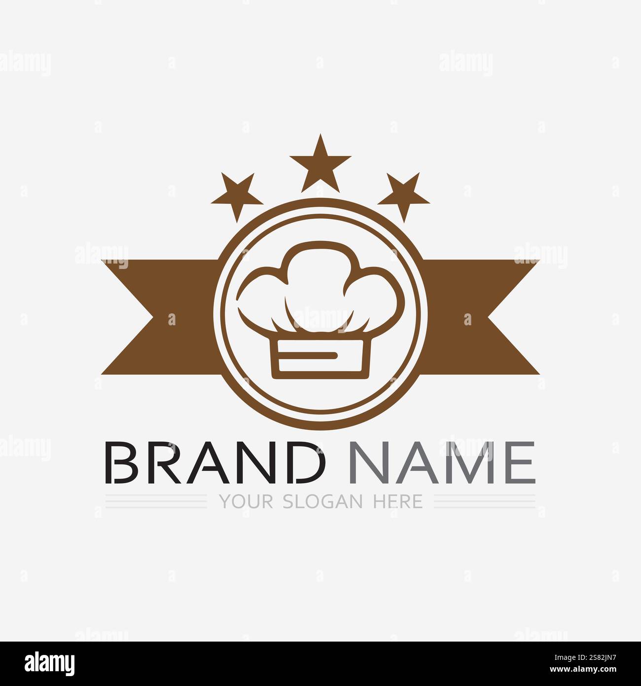 KITCHEN AND CHEF LOGO FOOD ICON RESTO AND CAFE DESIGN VECTOR Stock ...