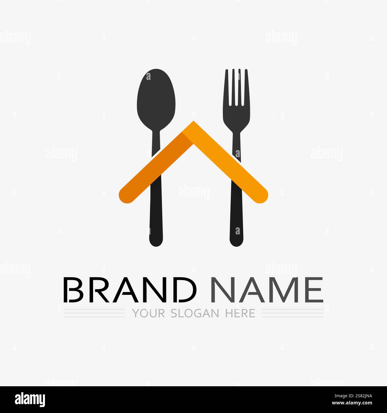 KITCHEN AND CHEF LOGO FOOD ICON RESTO AND CAFE DESIGN VECTOR Stock ...