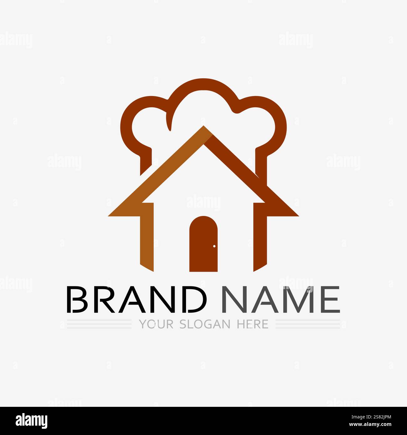 KITCHEN AND CHEF LOGO FOOD ICON RESTO AND CAFE DESIGN VECTOR Stock ...