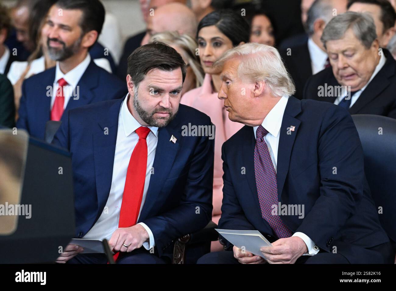 Washington, Dc, USA. 20th Jan, 2025. (L-R) US Vice President-elect J.D ...