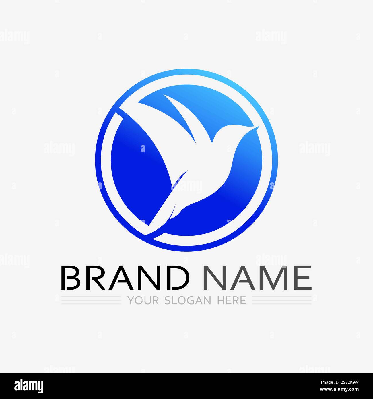 Bird logo vector hi-res stock photography and images - Alamy