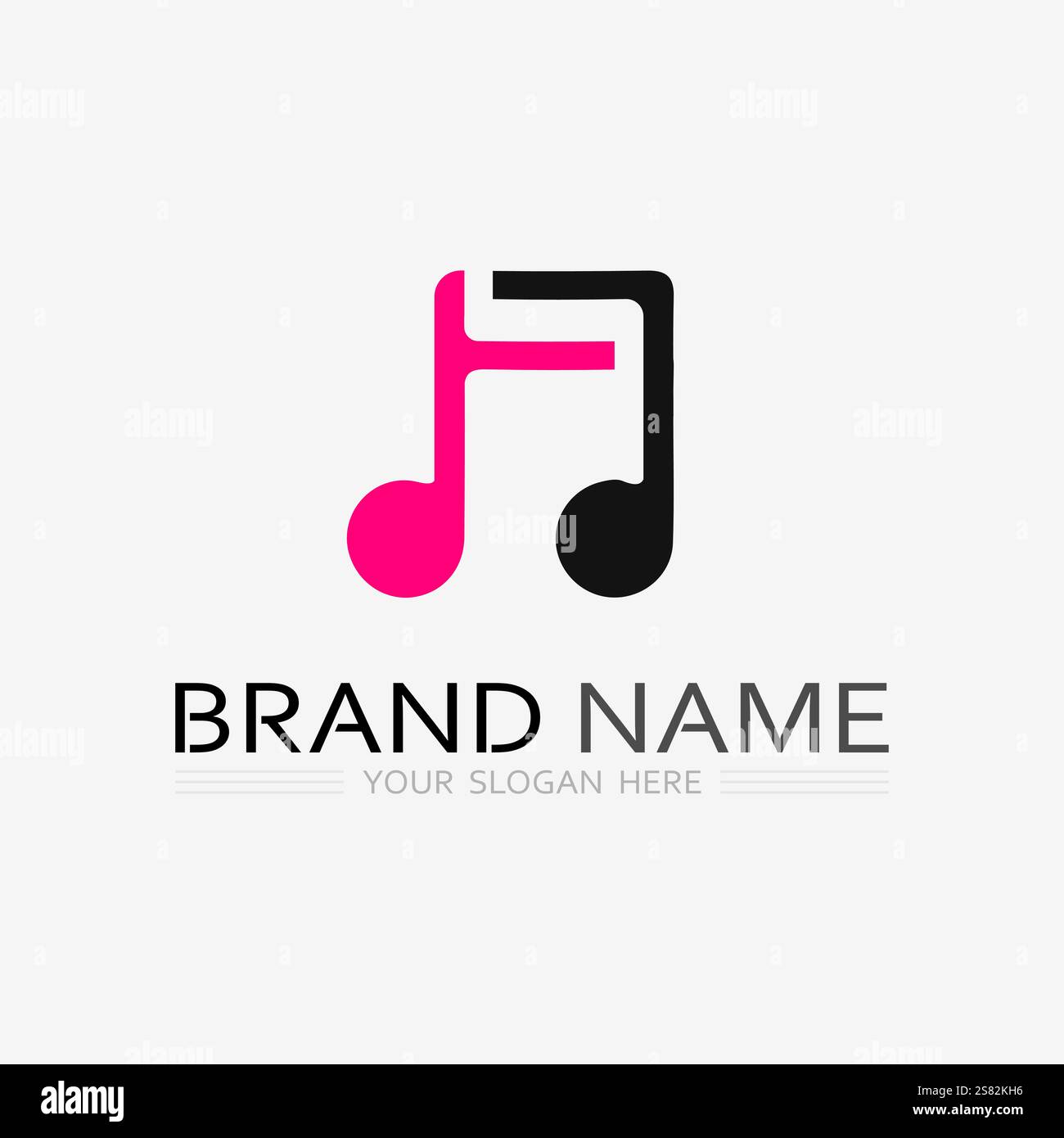 Music logo and note Icon Vector illustration design Stock Vector Image ...