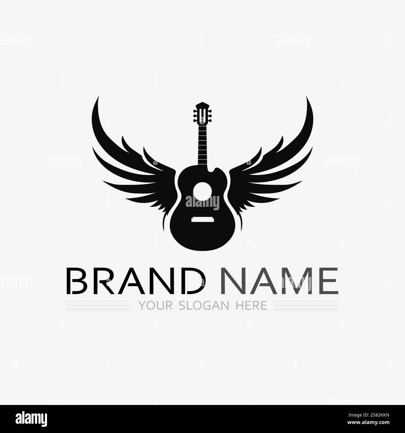 music logo icon vector design illustration template Stock Vector Image ...