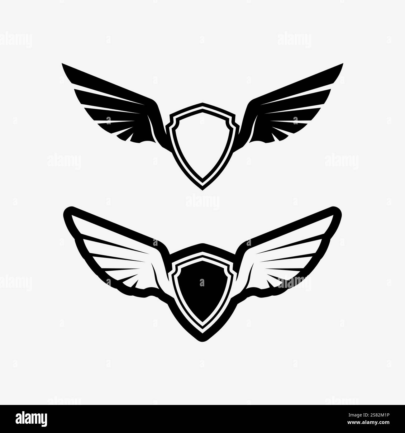 Wings logo vector icon symbol illustration design template Stock Vector ...