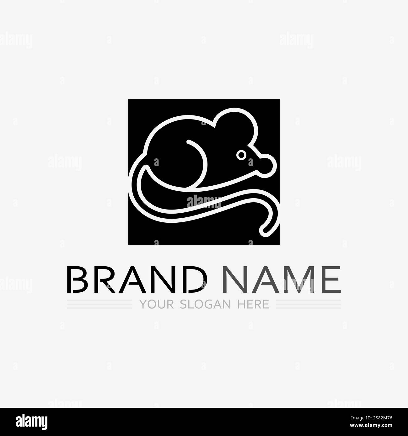 Mouse logo and animal vector design illustration Stock Vector Image ...