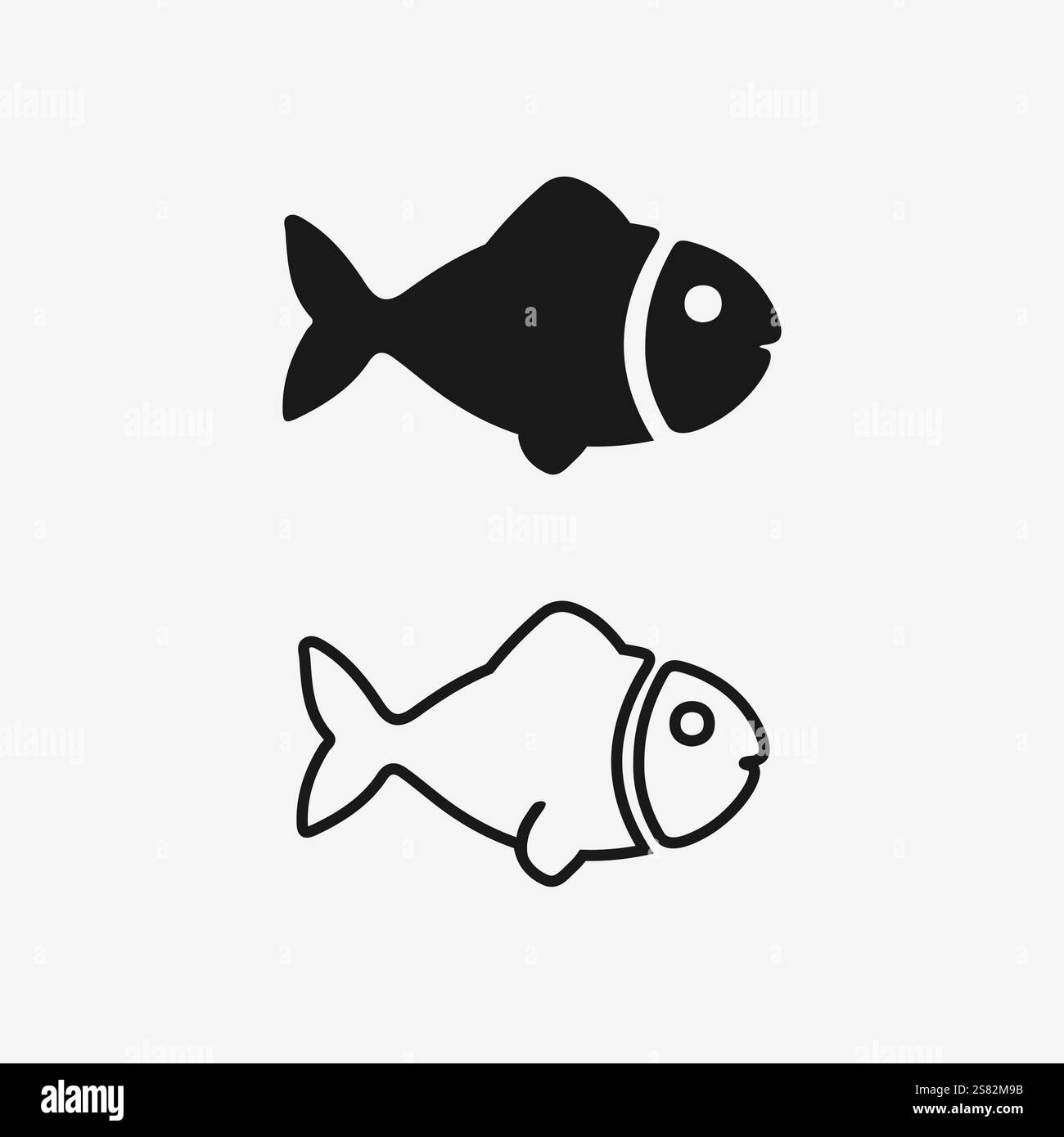 Fish abstract icon design logo template,Creative vector symbol of ...