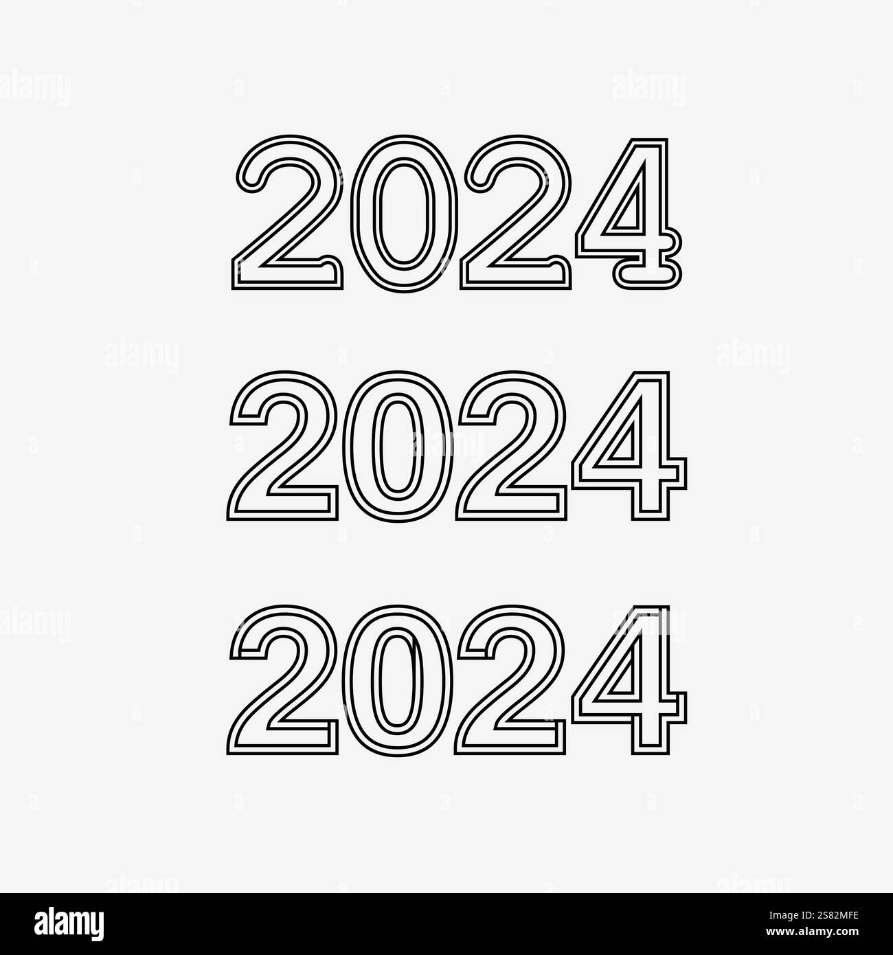 Merry christmas lettering number Cut Out Stock Images & Pictures - Alamy