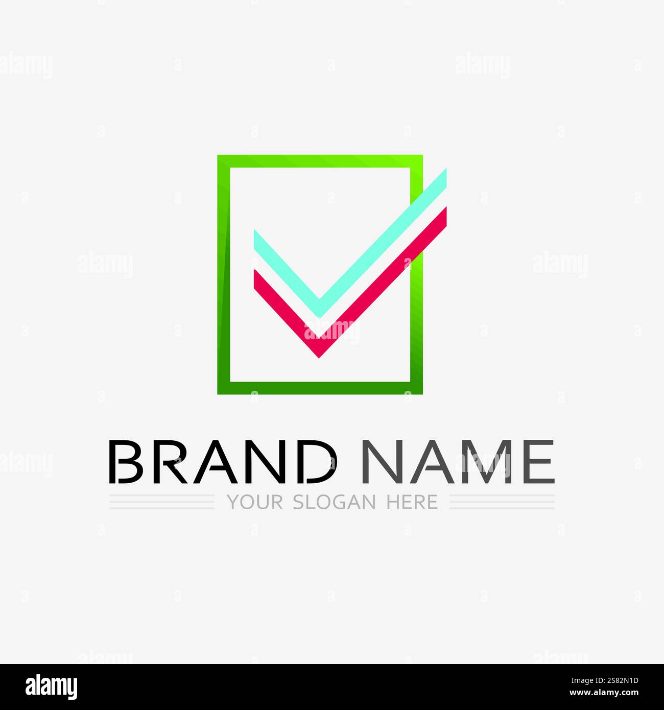 check mark logo and symbol icon design vector illustration Stock Vector ...