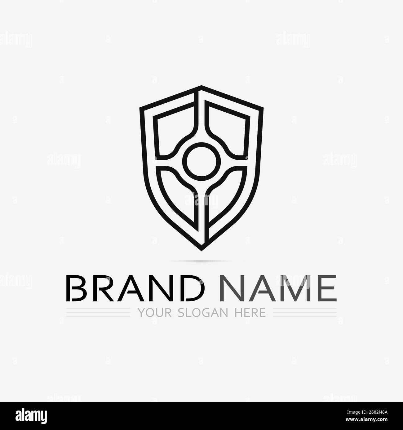 shield logo design vector,shield emblem logo template,logosymbol icon-vector Stock Vector Image ...