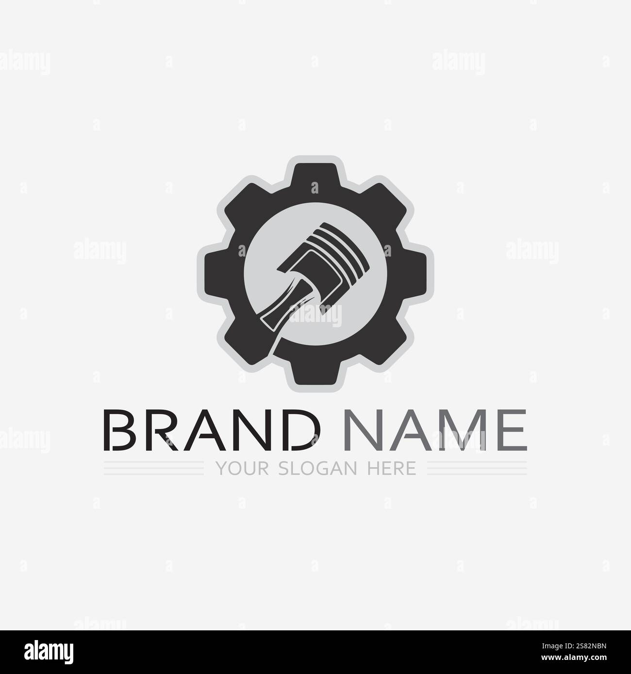 machine engine and heavy equipment logos design icon sign vector ...