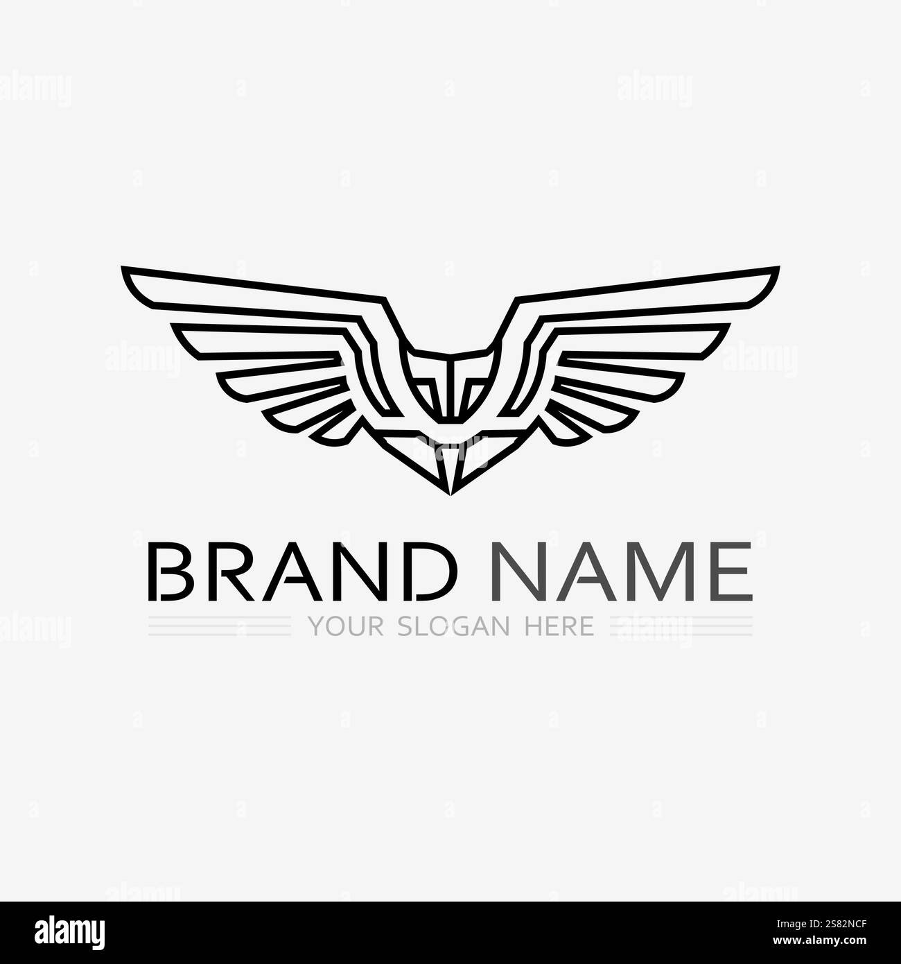 Wings logo vector icon symbol illustration design template Stock Vector ...