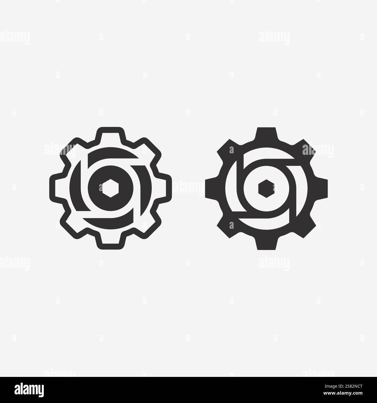 machine engine and heavy equipment logos design icon sign vector ...