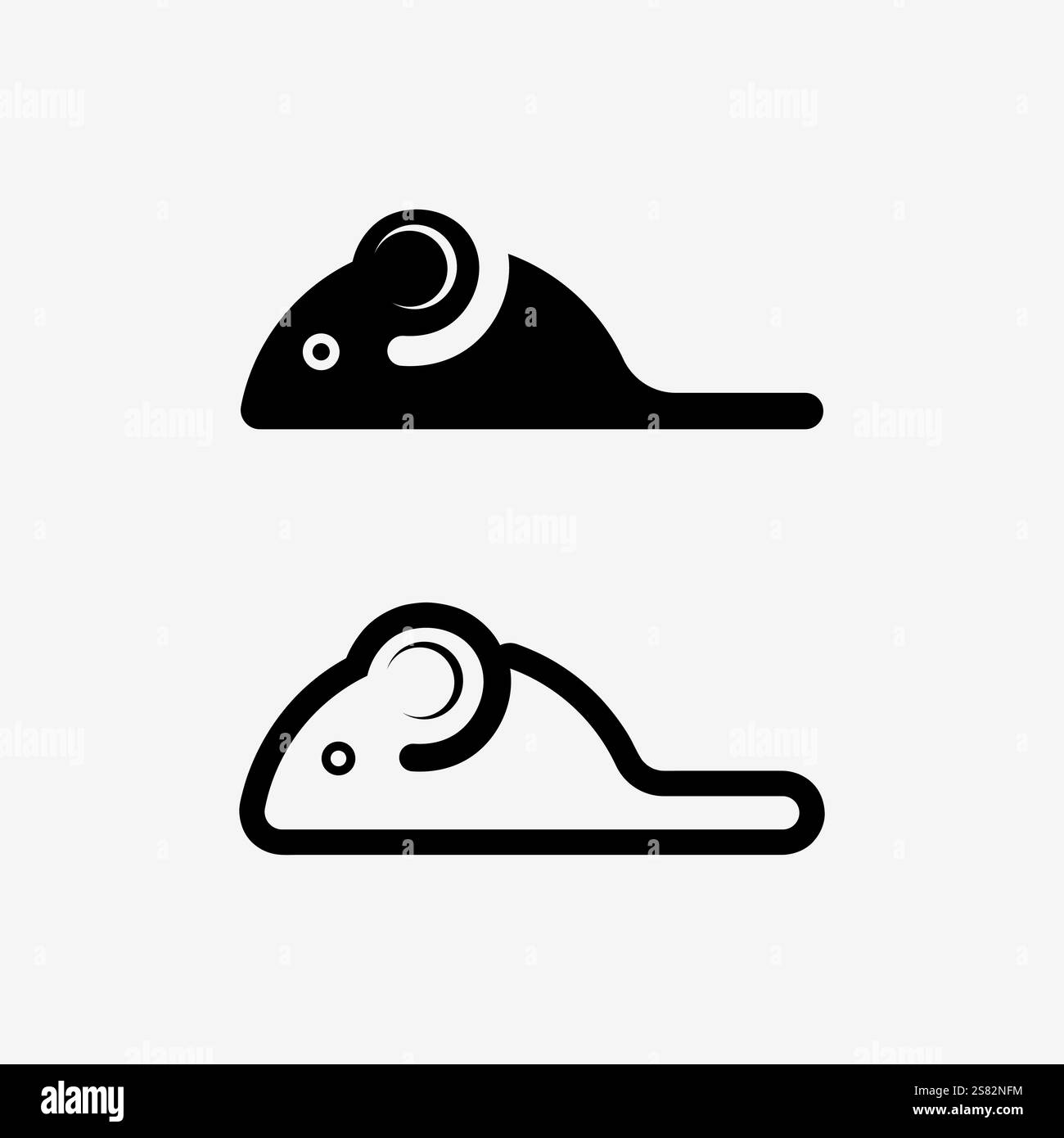 Mouse logo and animal vector design illustration Stock Vector Image ...