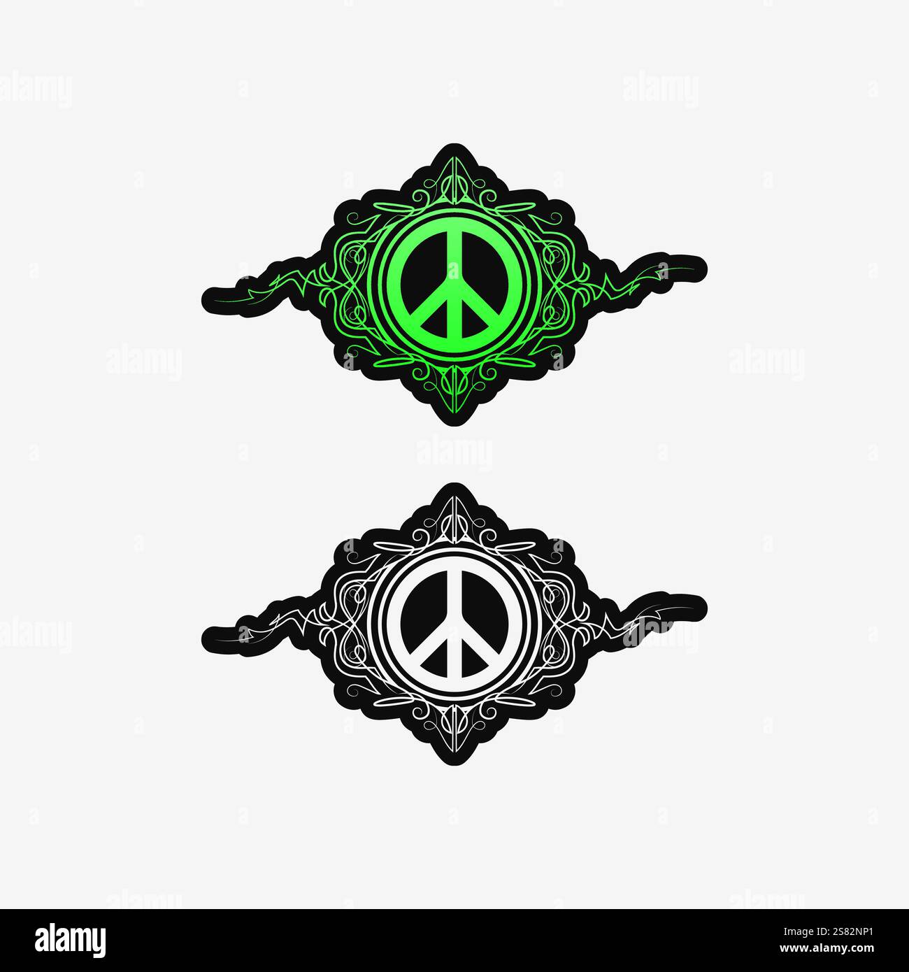 peace logo and design vector illustration concept design Stock Vector ...