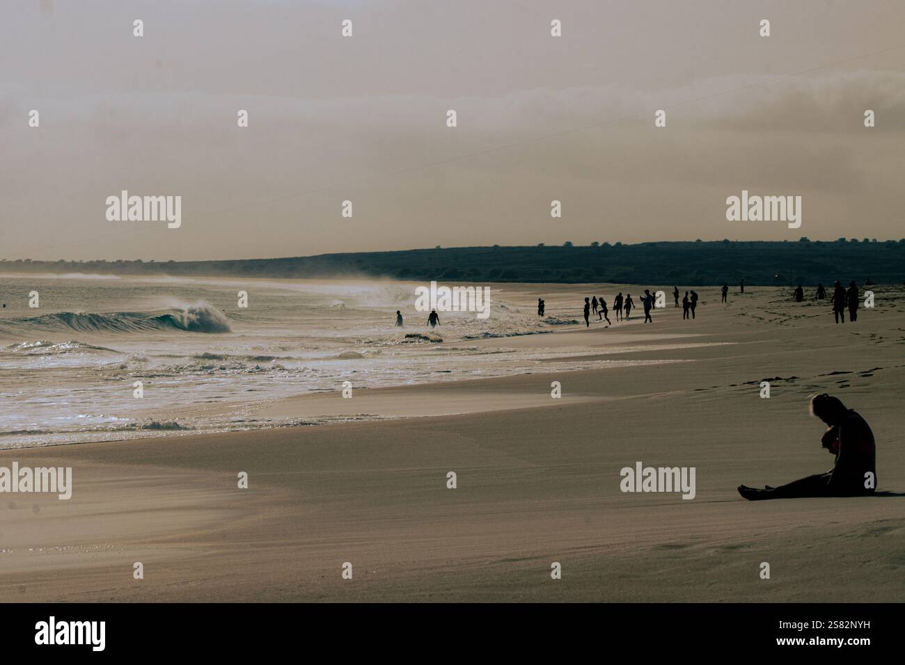 Shadows on the beach Stock Photo - Alamy