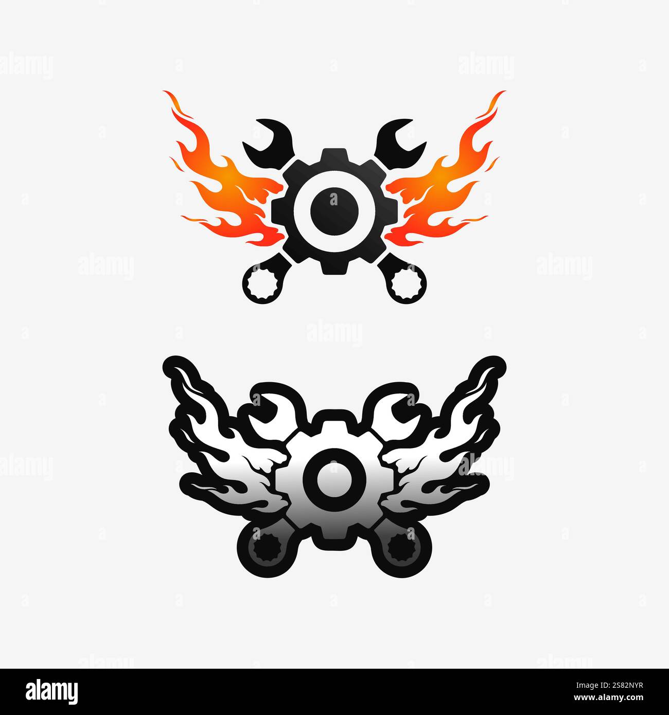 machine engine and heavy equipment logos design icon sign vector ...