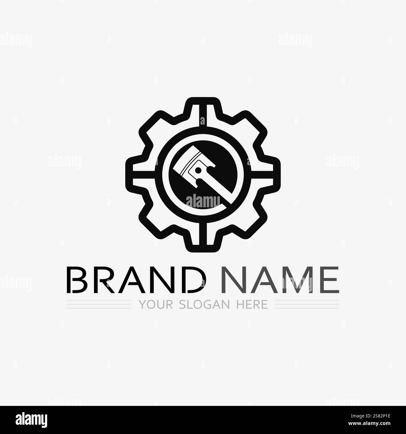 machine engine and heavy equipment logos design icon sign vector ...