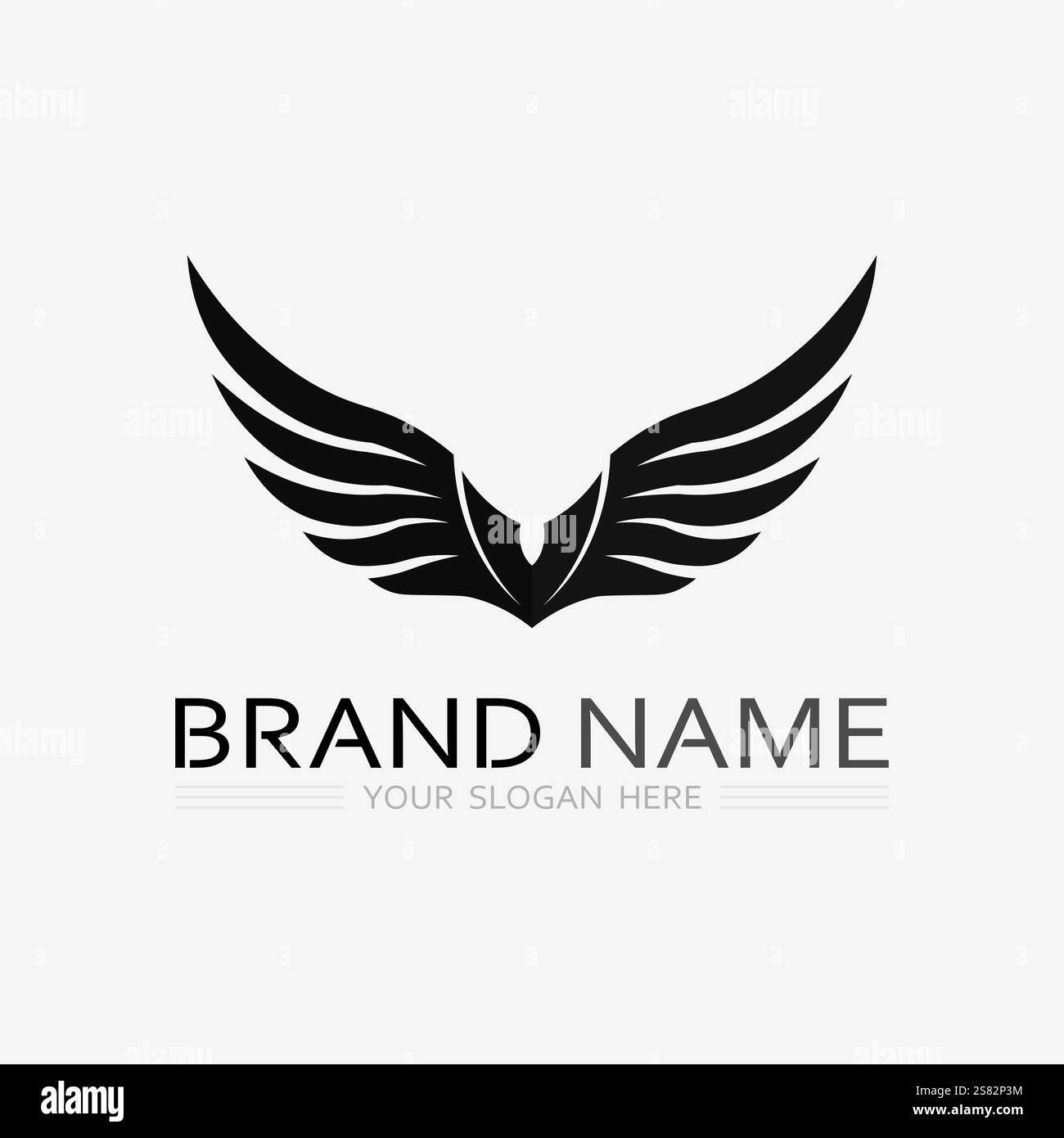Wings logo vector icon symbol illustration design template Stock Vector ...
