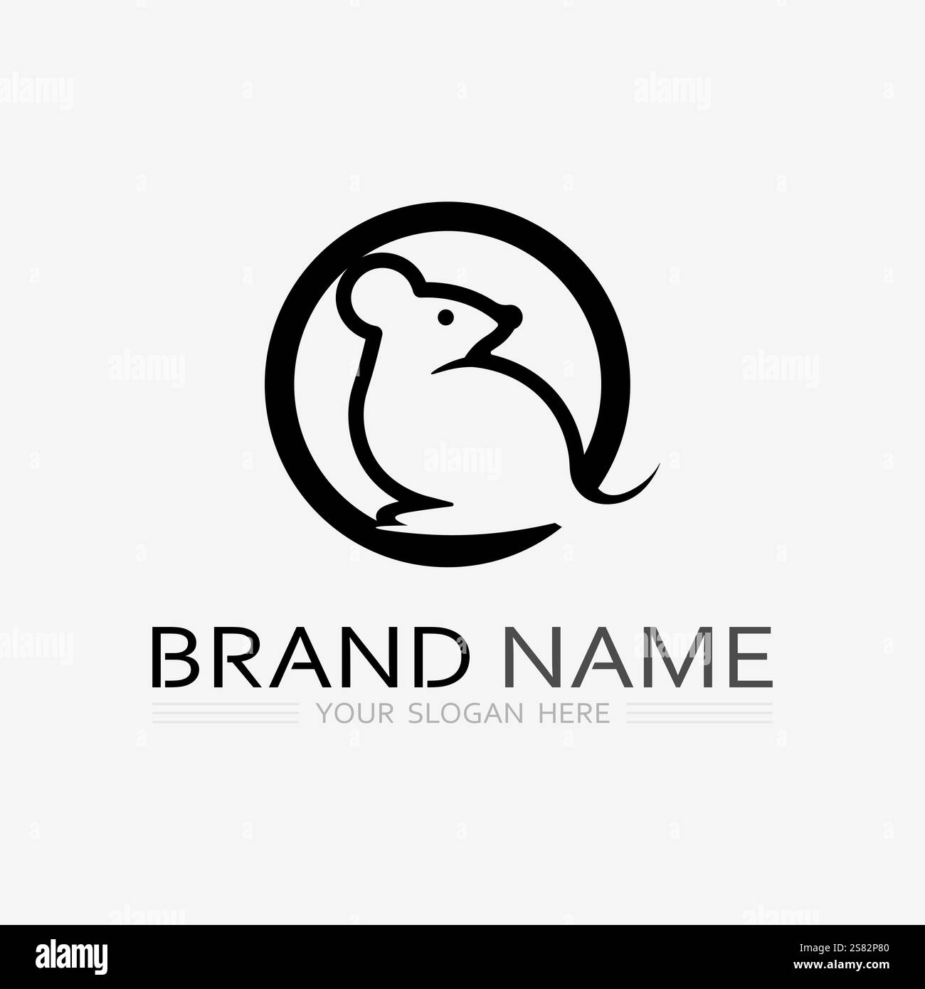 Mouse logo and animal vector design illustration Stock Vector Image ...