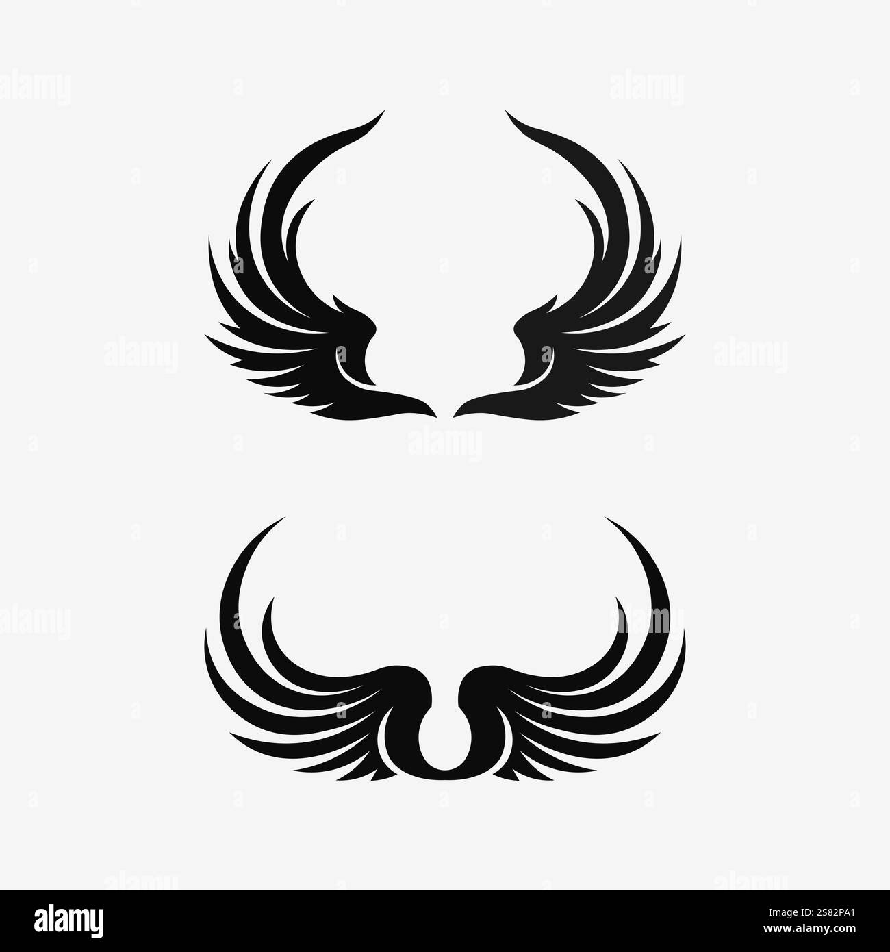 Wings logo vector icon symbol illustration design template Stock Vector ...