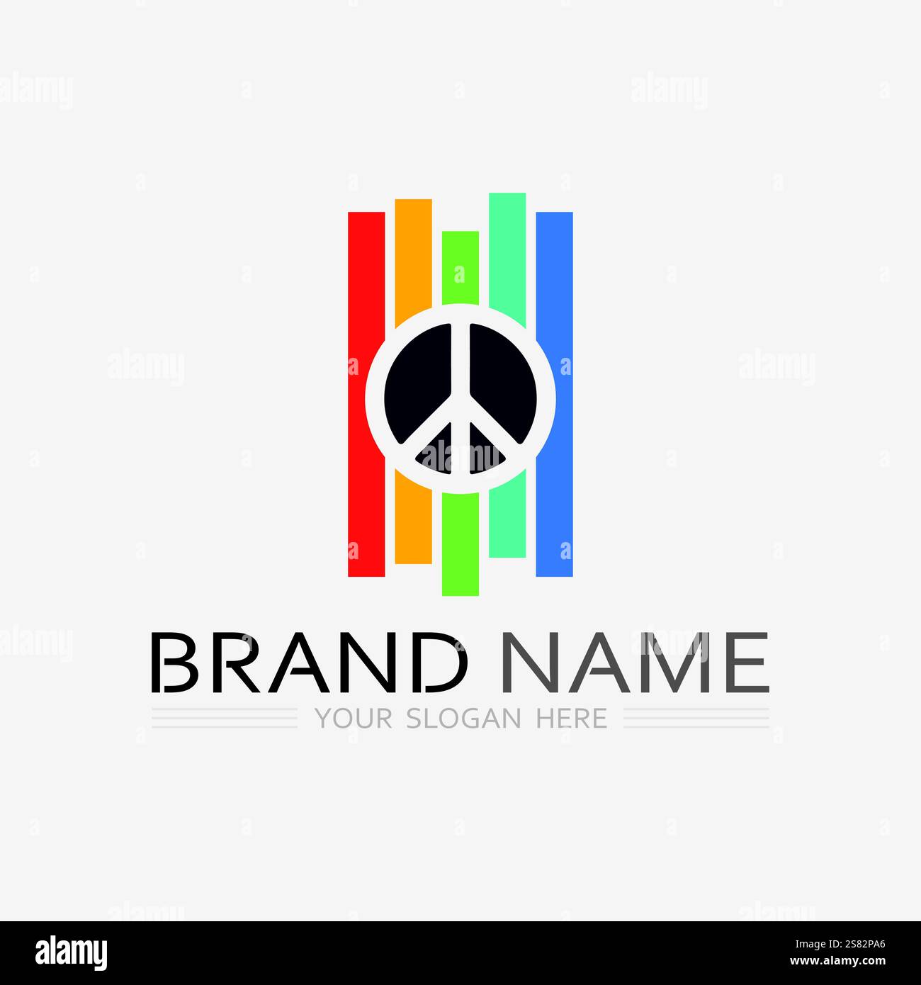 peace logo and design vector illustration concept design Stock Vector ...