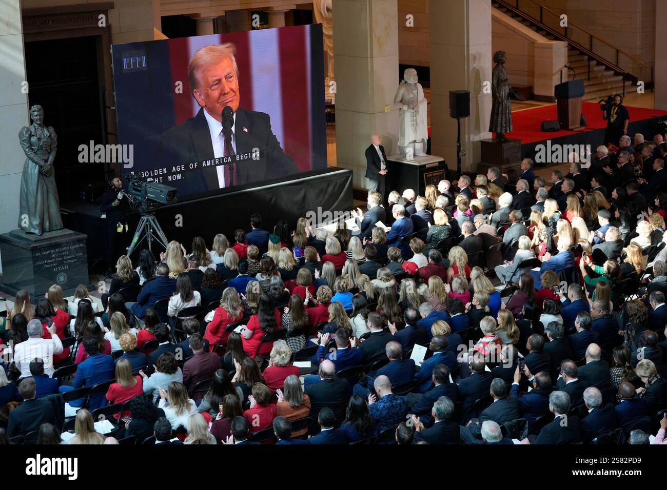 Washington, United States. 20th Jan, 2025. Guests in the viewing area ...