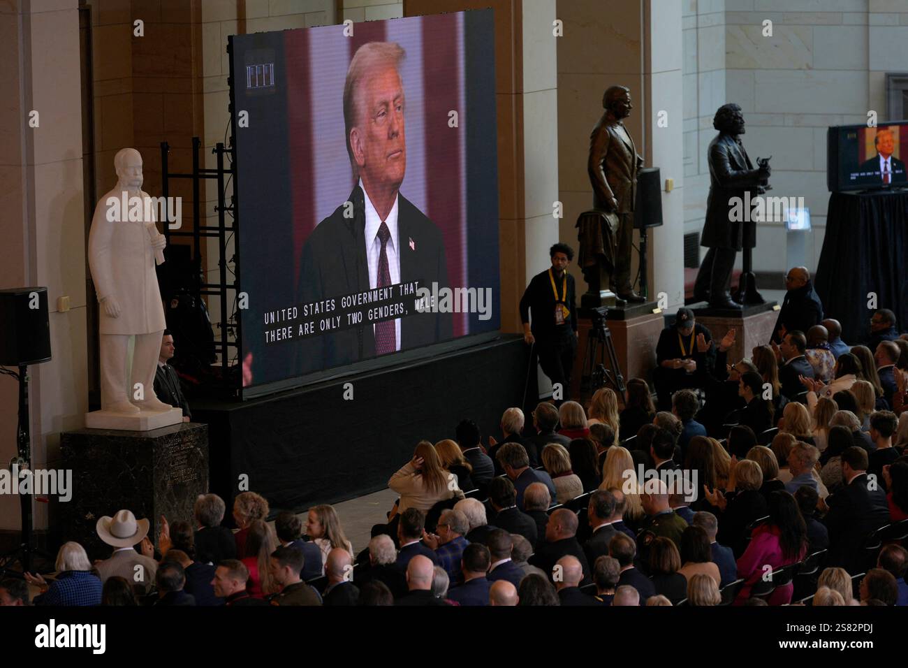 Washington, United States. 20th Jan, 2025. Guests in the viewing area ...