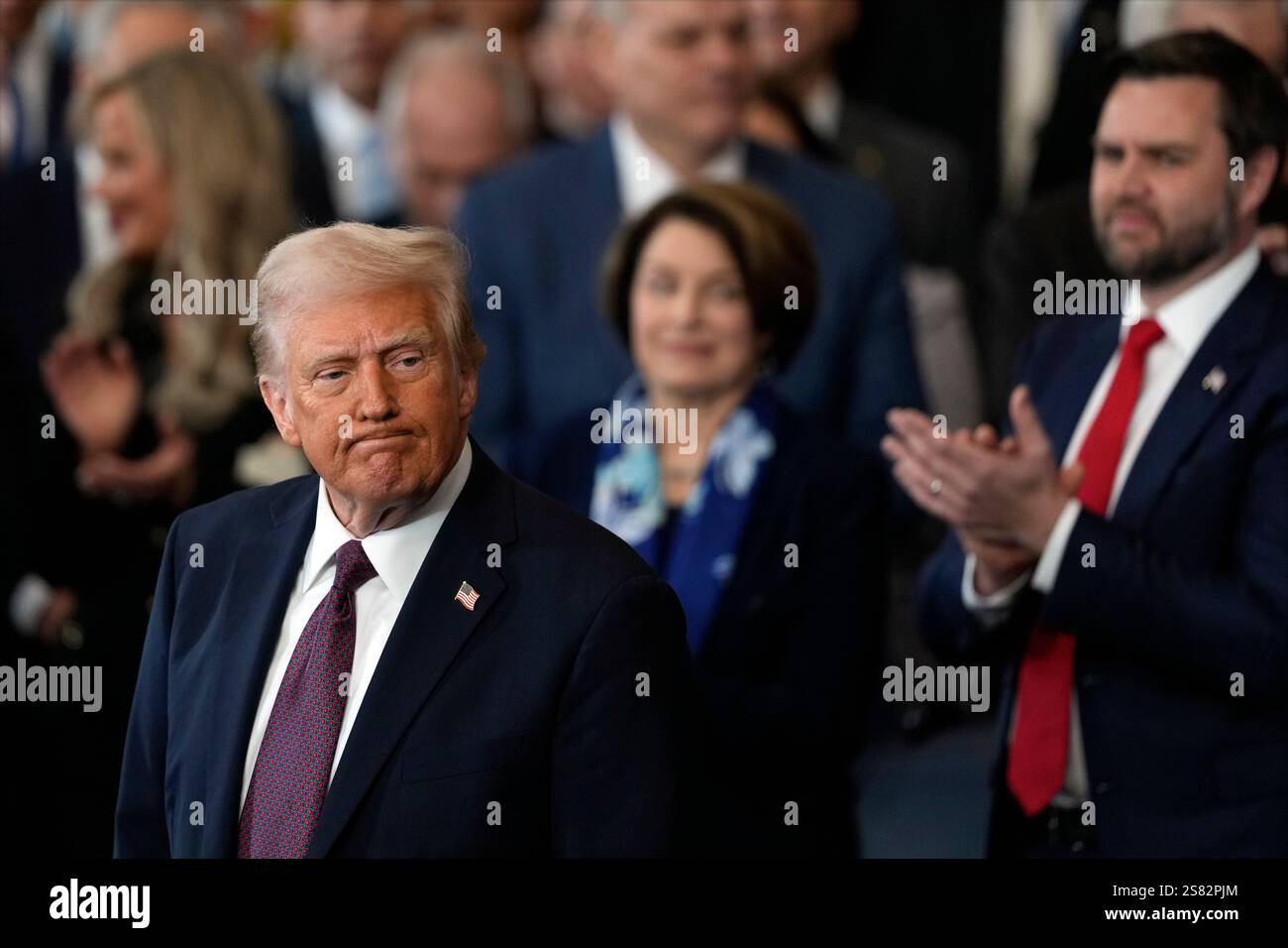 Washington, Dc, USA. 20th Jan, 2025. President Donald Trump finishes ...