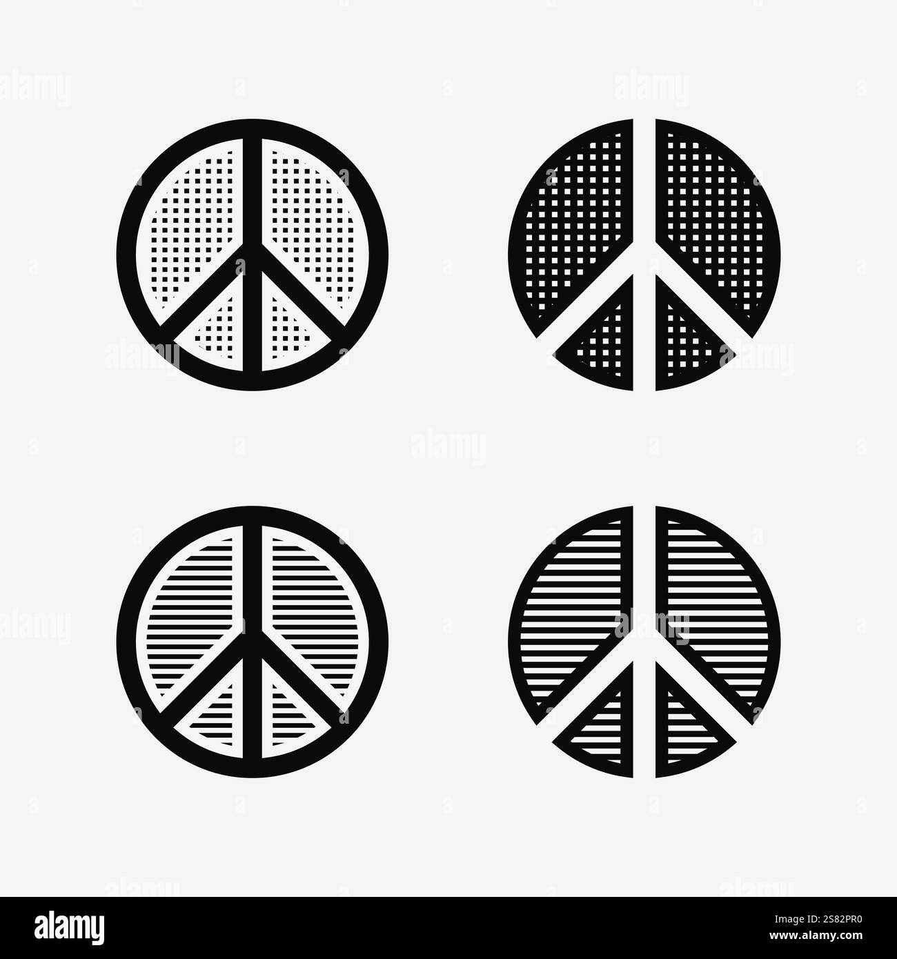 peace logo and design vector illustration concept design Stock Vector ...