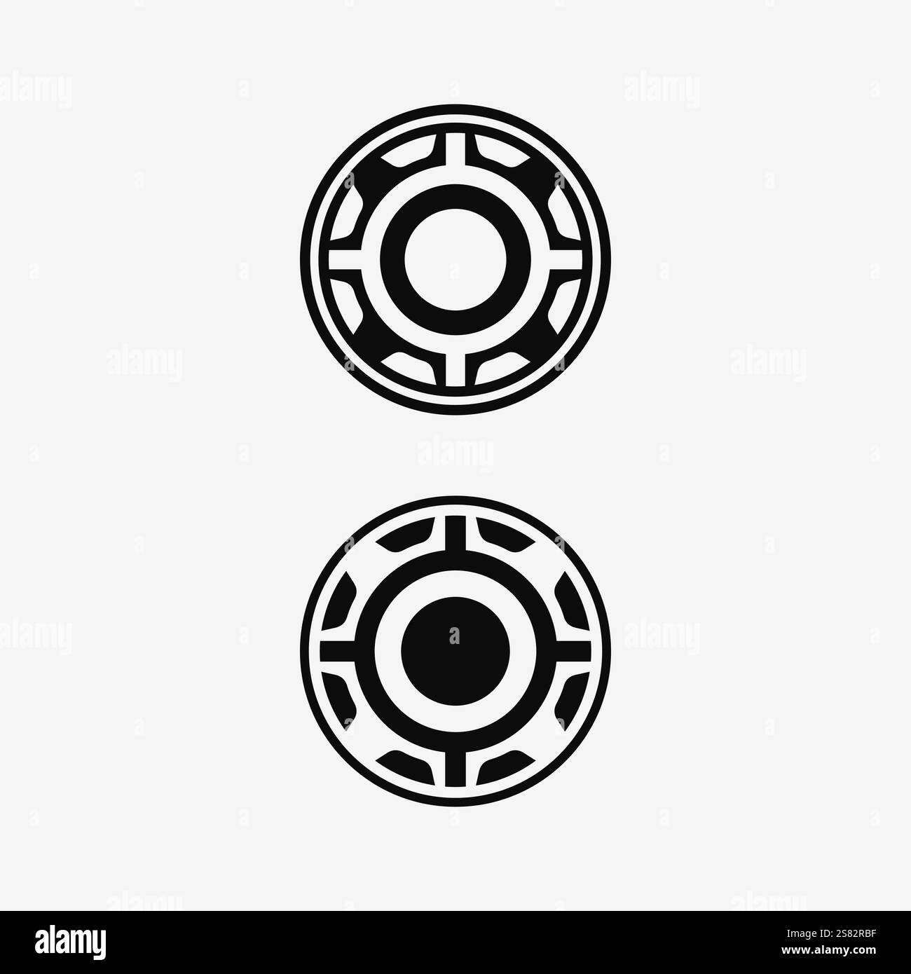 machine engine and heavy equipment logos design icon sign vector ...