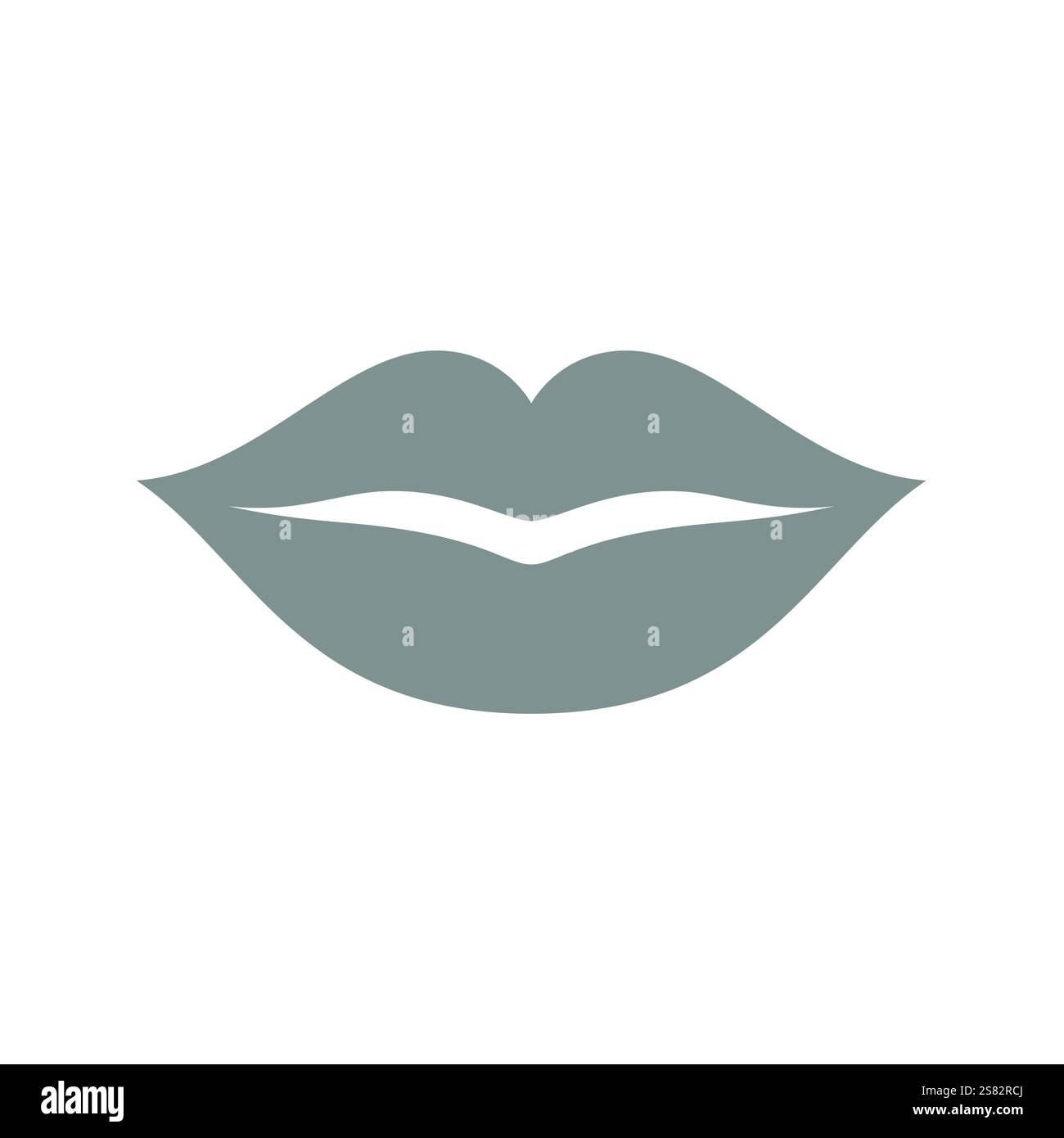 Lip print icon Stock Vector Images - Alamy