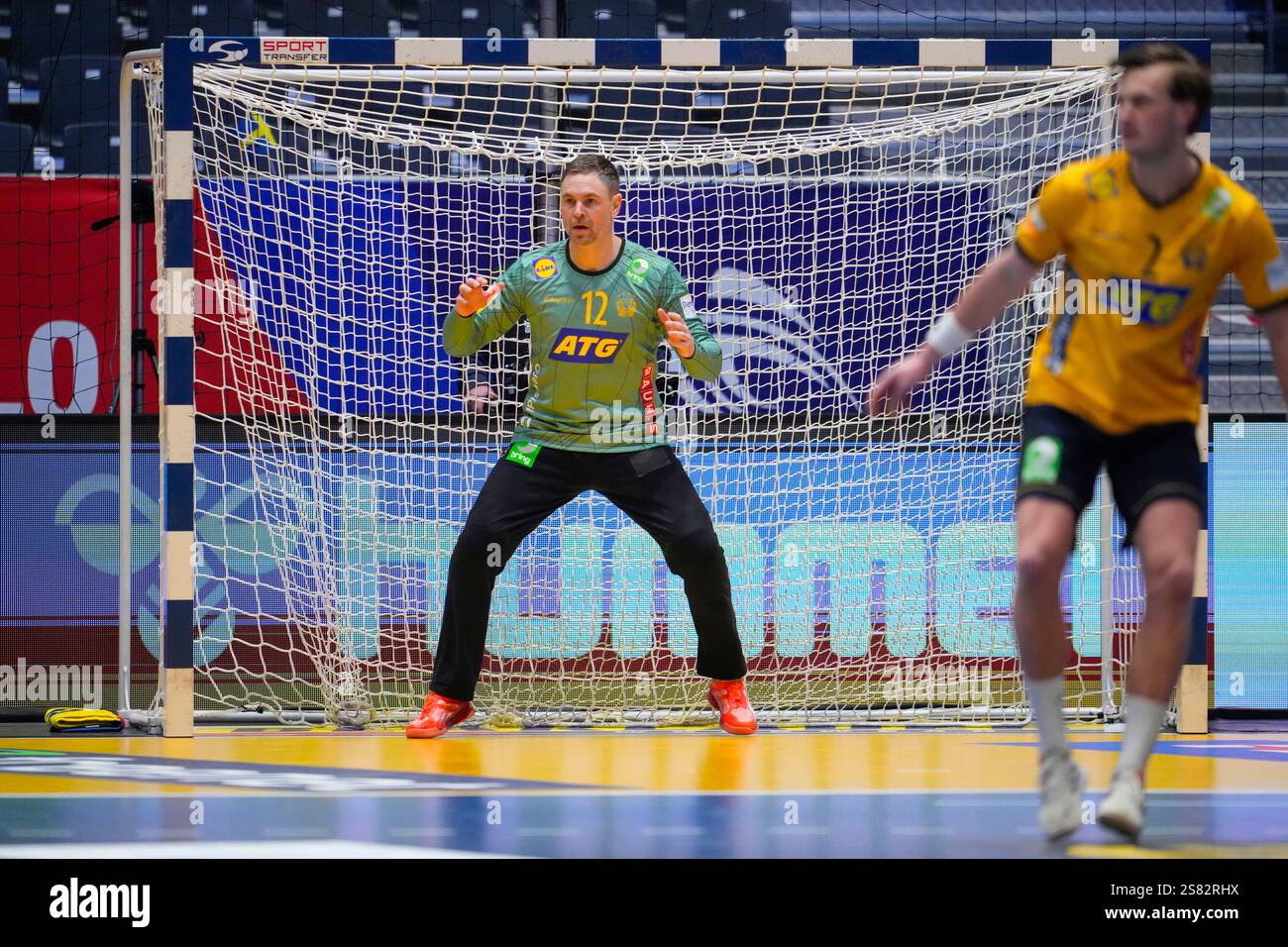 Sweden goalkeeper Andreas Palicka in action during the World Men's ...