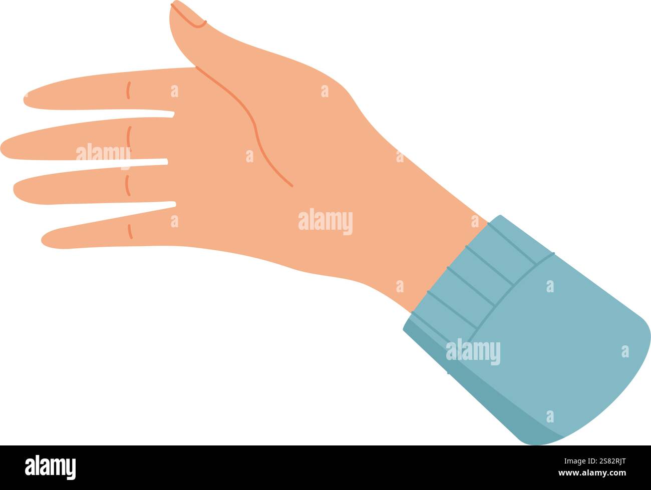 Flat Hand Gesture Stock Vector Image & Art - Alamy