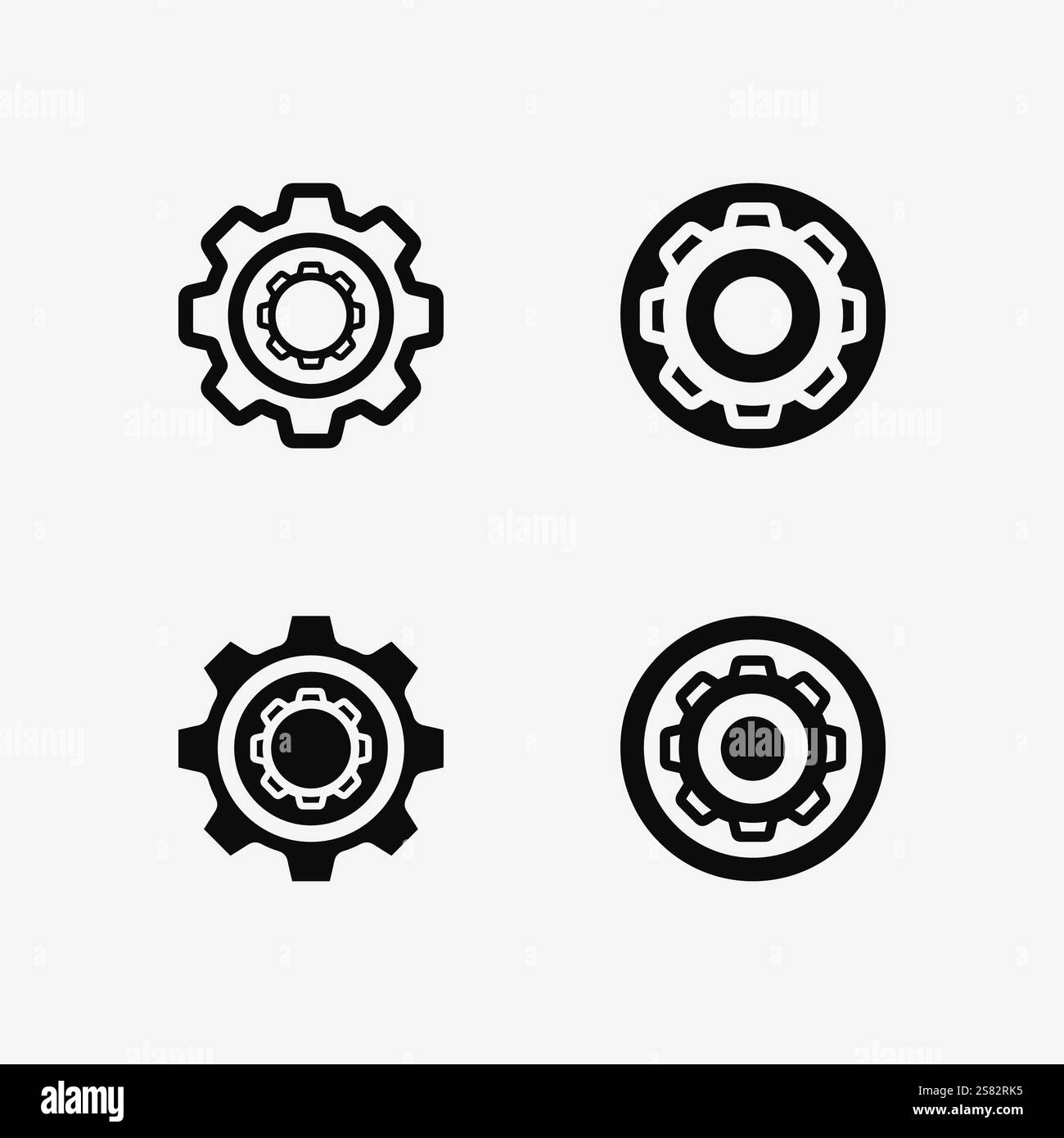 machine engine and heavy equipment logos design icon sign vector ...