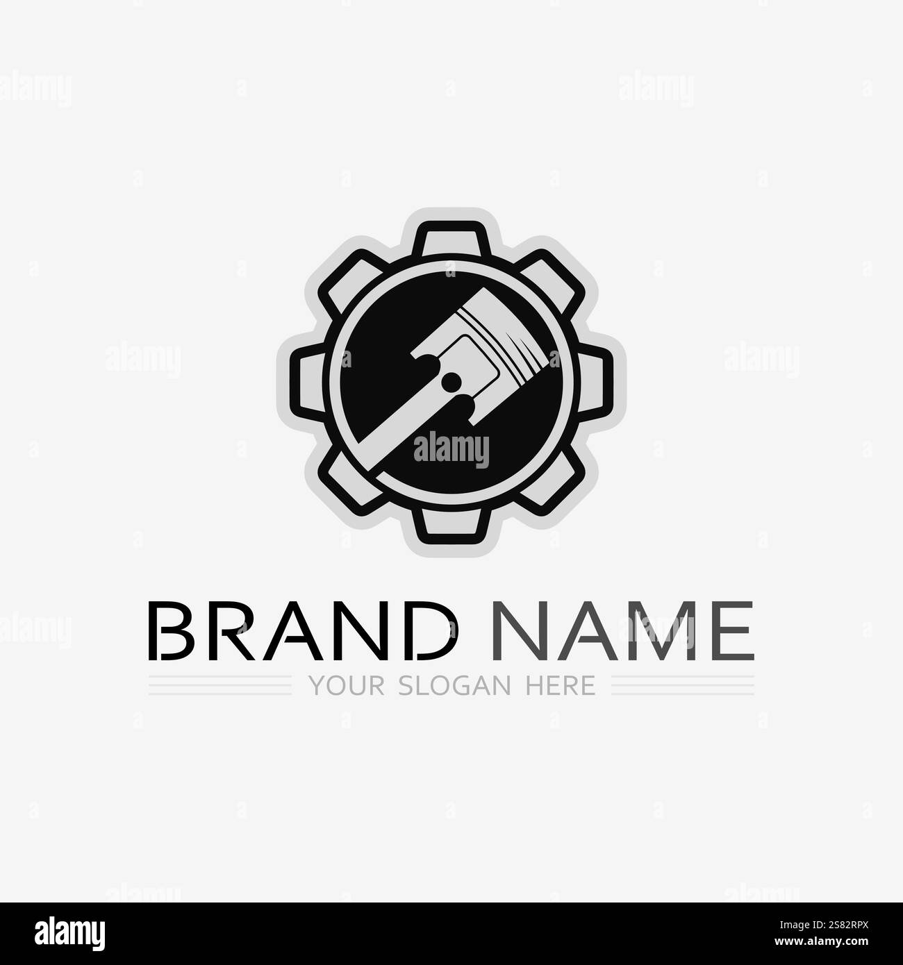 machine engine and heavy equipment logos design icon sign vector ...