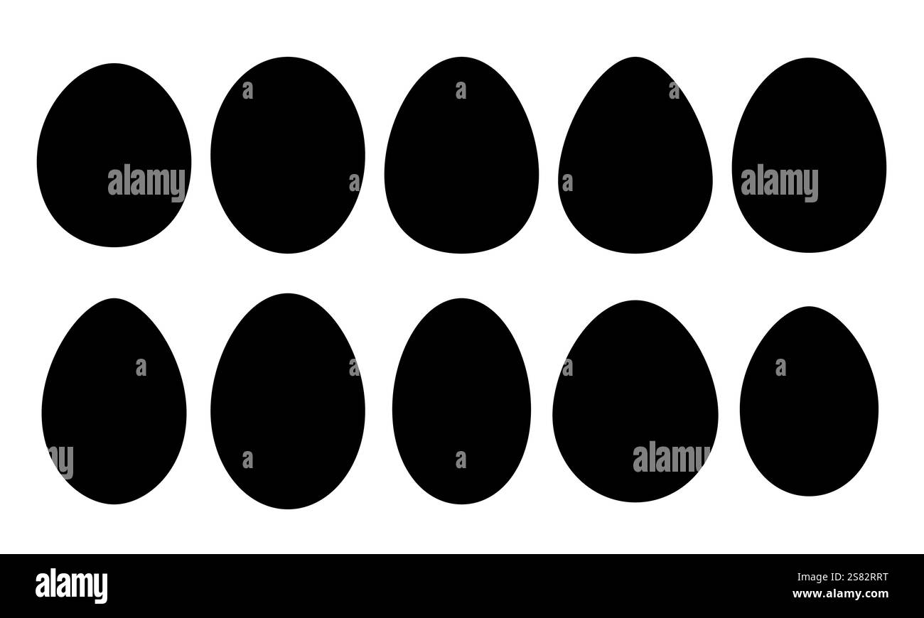 Dark egg shape collection Stock Vector Image & Art - Alamy