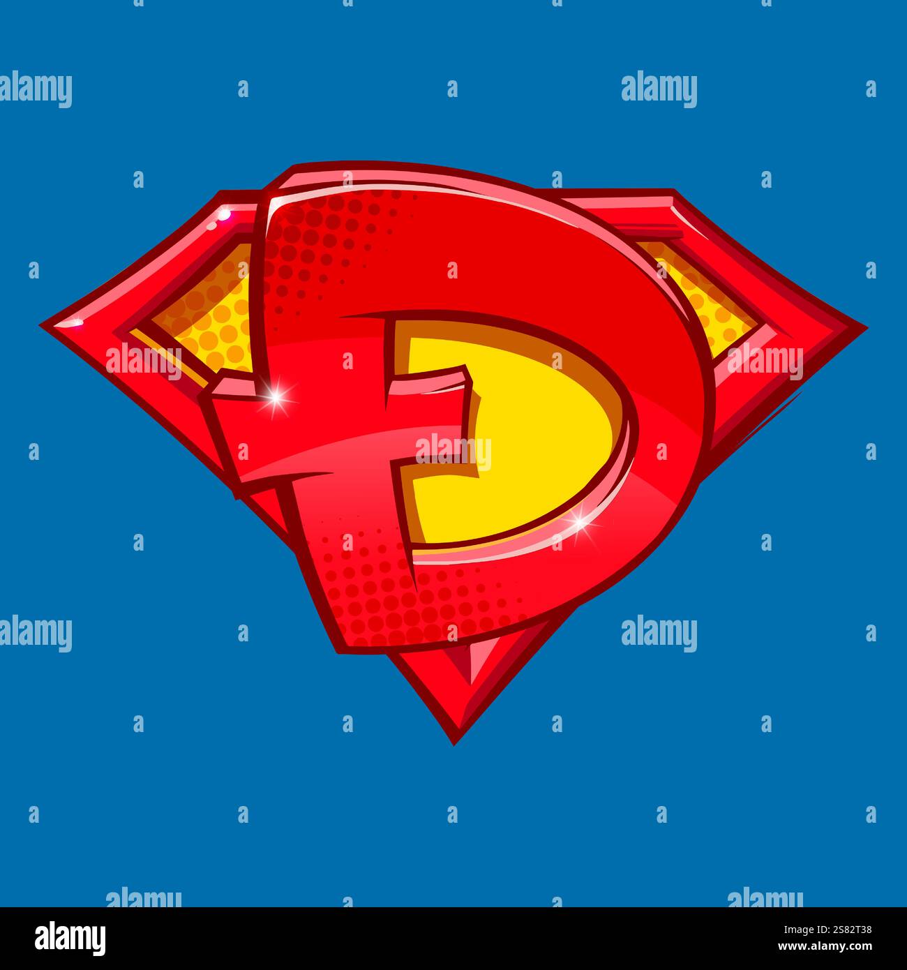 Dogecoin pop art badge printable. Vector illustration Stock Vector ...