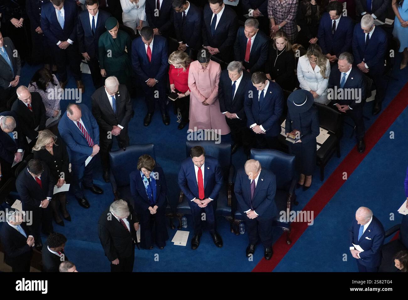 Washington, United States. 20th Jan, 2025. In an overhead view, Sen ...