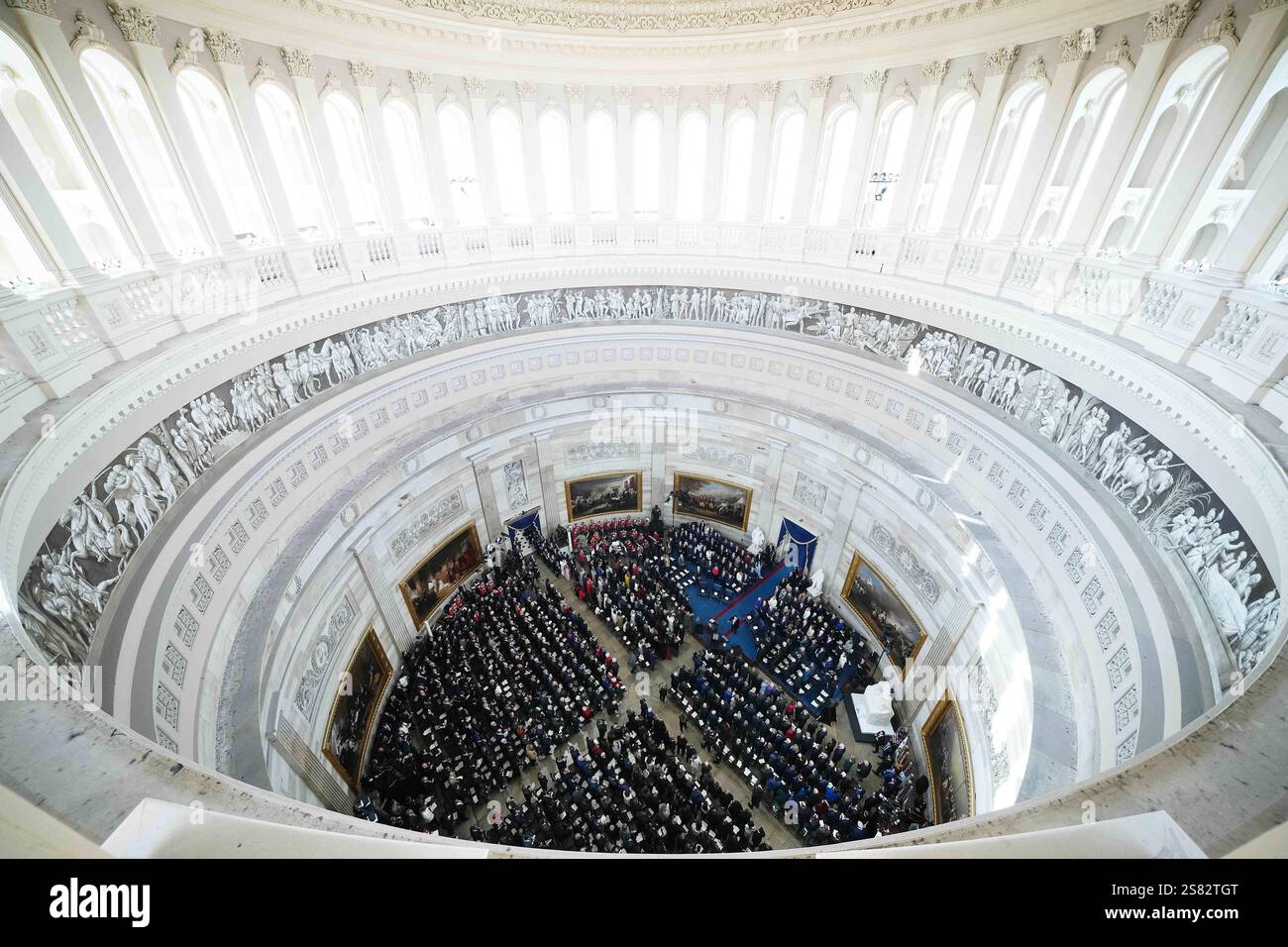 Washington, United States. 20th Jan, 2025. People attend the ...