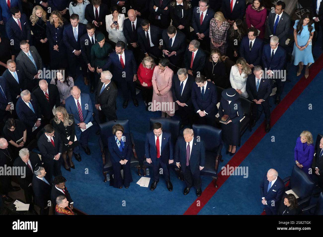 Washington, United States. 20th Jan, 2025. In an overhead view, Sen ...