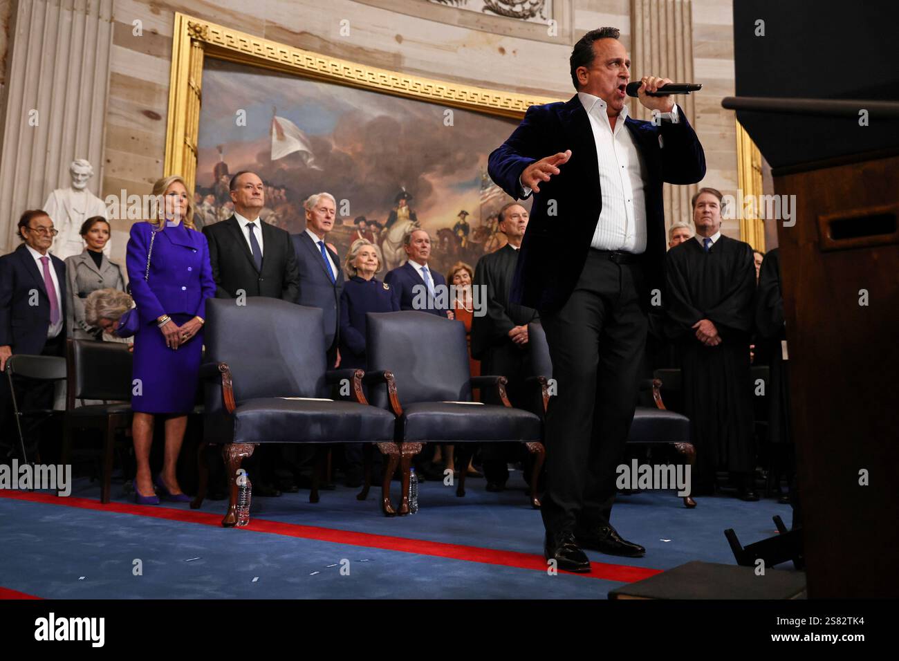 Christopher Macchio performs during the 60th Presidential Inauguration ...