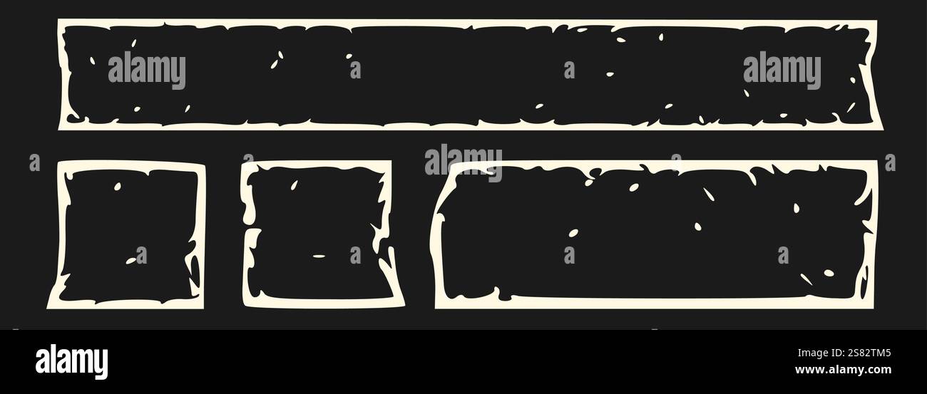 Torn paper pieces vector elements isolated Stock Vector Image & Art - Alamy