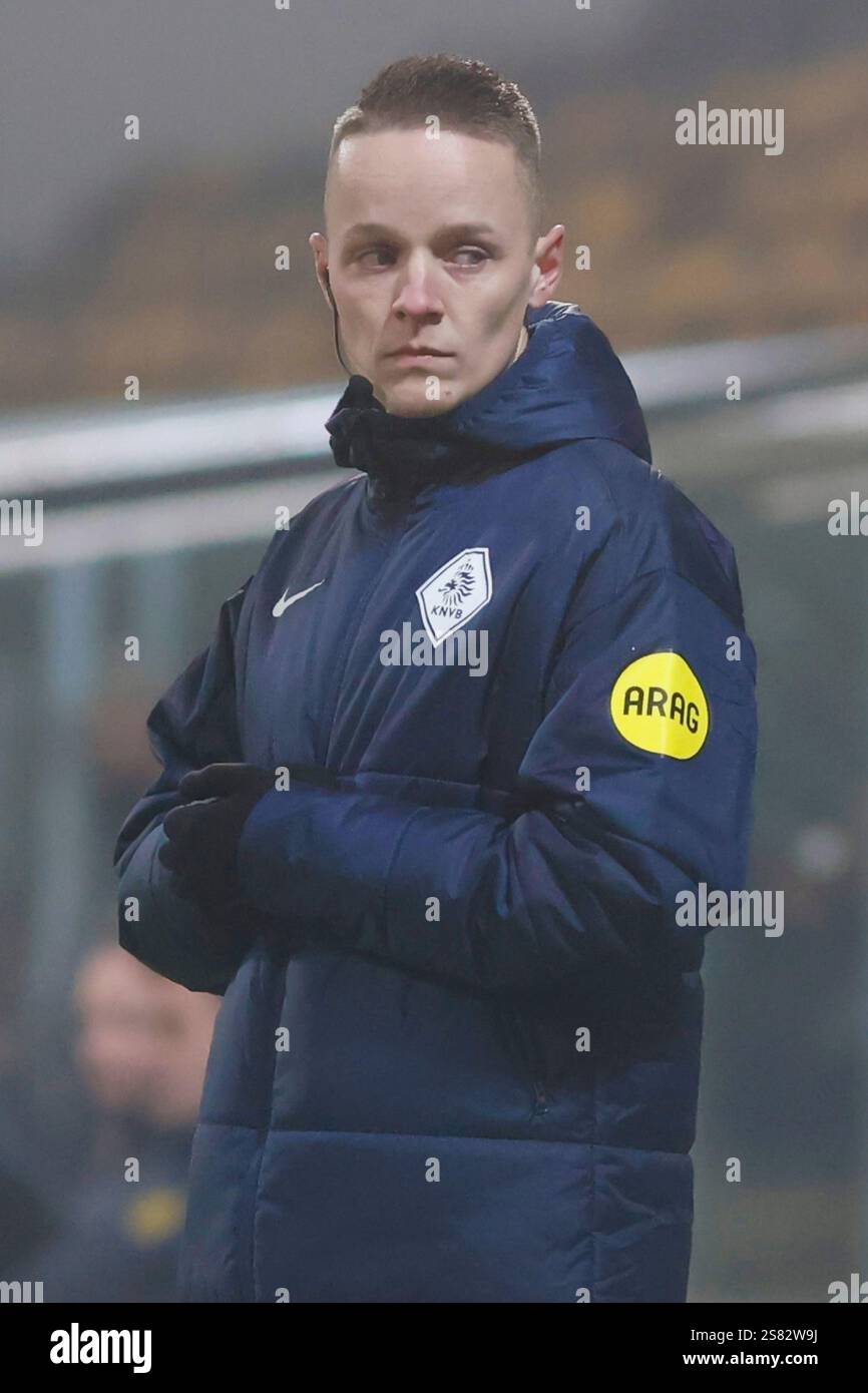 KERKRADE, NETHERLANDS - JANUARY 20: 4e official Nick Boel looks on ...