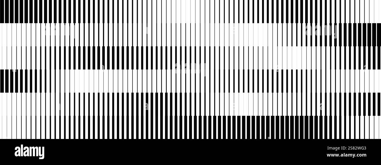 Black striped halftone gradient strips. Fading line gradation ...