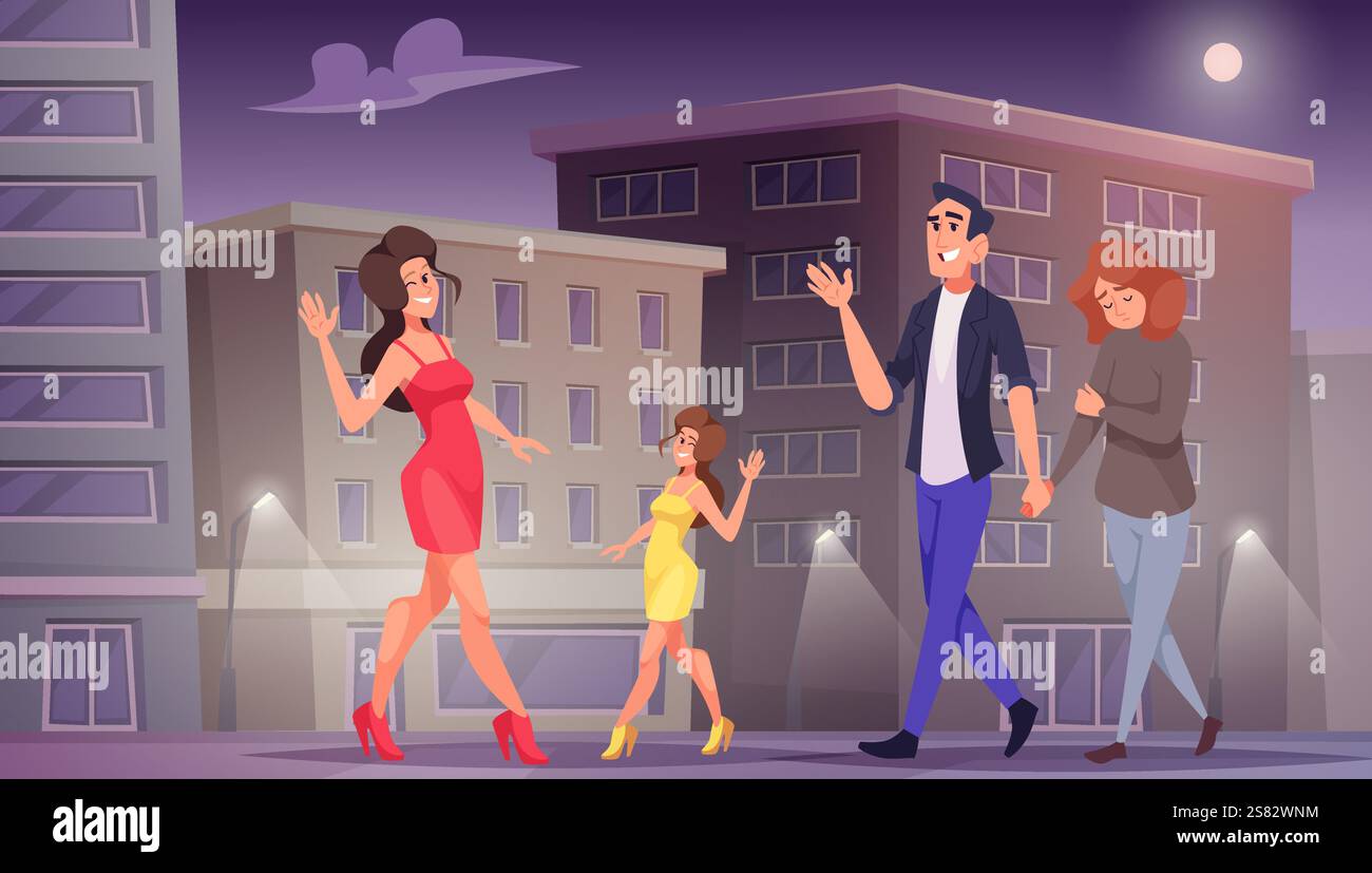 Relationship background. Couples in destruction and conflict situation ...