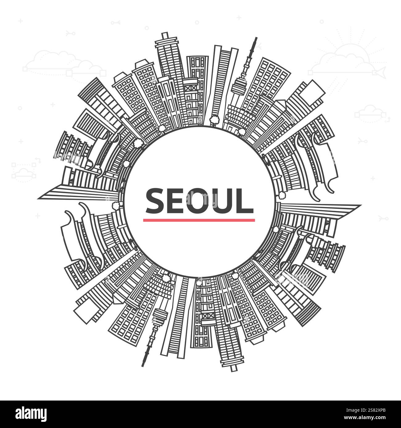 South korea taxi Stock Vector Images - Alamy