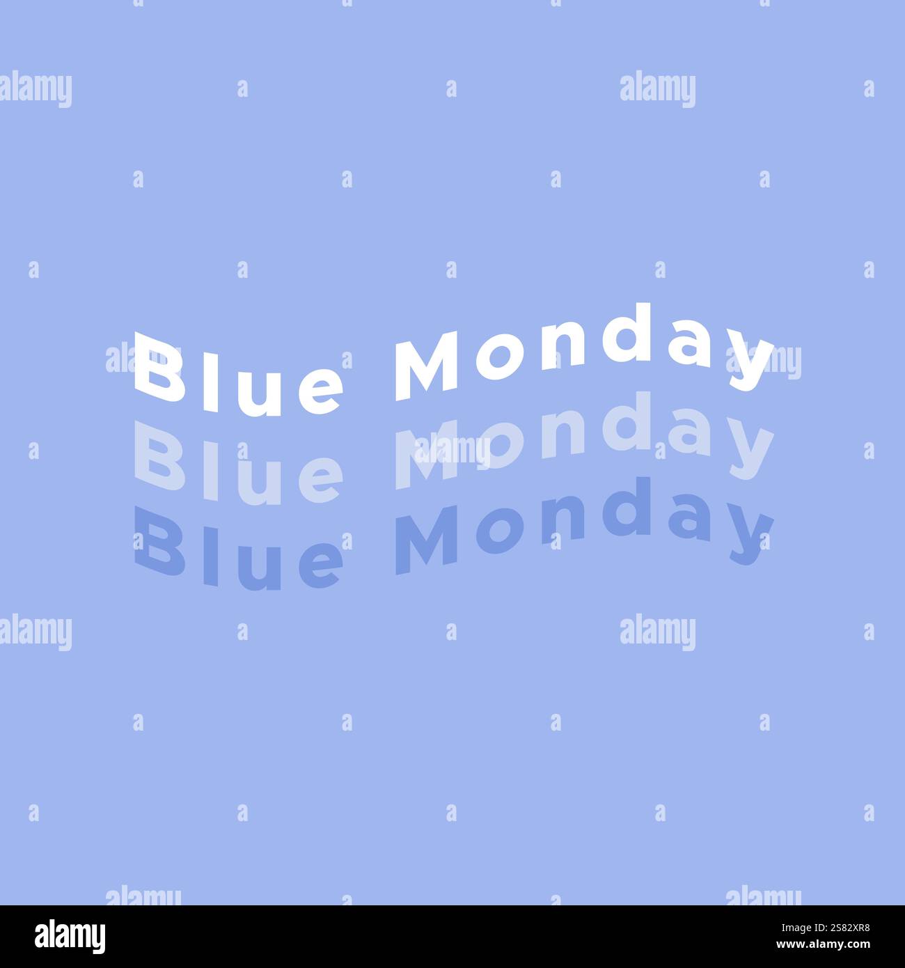 Blue Monday. The most depressing day of the year. Minimalist banner ...